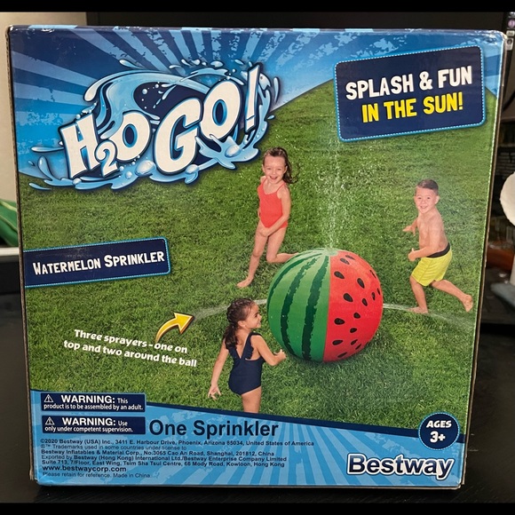 Bestway | Toys | Watermelon Ball Jumbo Sprinkler 28 Inflatable ...